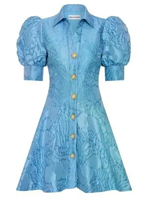 REBECCA VALLANCE Puff-Sleeve Aegir Mini Dress
