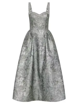 Rebecca Vallance Sterling Midi Dress - Silver