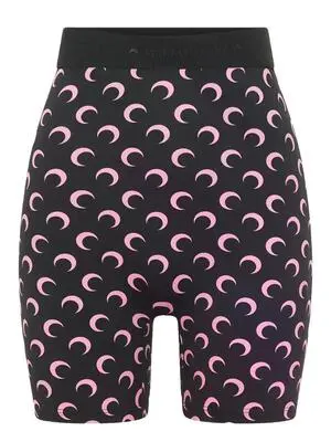 MARINE SERRE Crescent Moon Shorts - Black