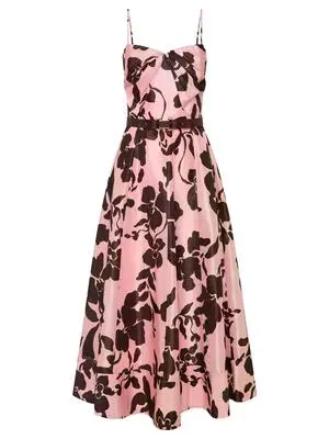 Rebecca Vallance Connie Floral-print Dress - Pink