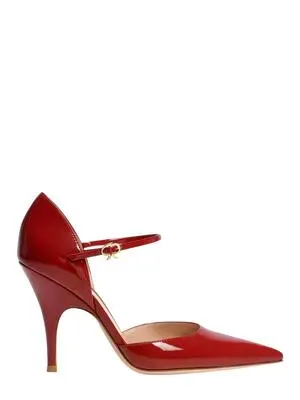 GIANVITO ROSSI 95mm Sofia Leather Pumps - Red