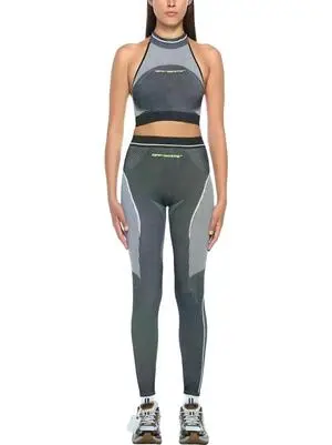 Off-White Race Logo Arrow Seamless Sports Bra - Black