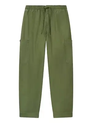 Kenzo Drawstring Cargo Trousers - Green
