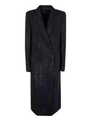 TOM FORD Sequin-Embellished Coat Blue