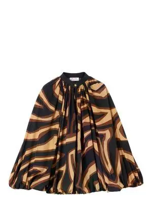 Emilio Pucci Labirinto-print Silk Blouse - Black