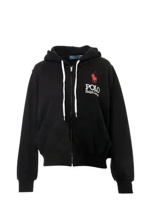 Polo Ralph Lauren Polo Pony Zip-up Hoodie - Black