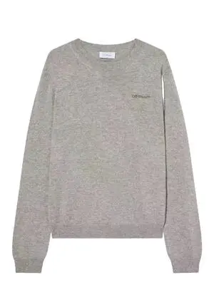 Off-White Crew-neck Sweater - Grey