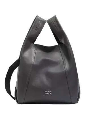 Bimba Y Lola Paper Leather Tote Bag - Grey