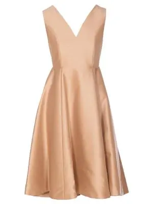 CURVEL Midi Dress - Beige