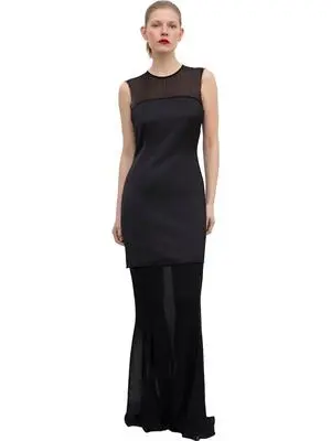 HOUSE OF DAGMAR Two-layer Maxi Dress - Black