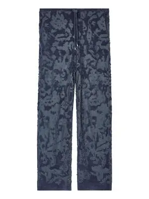 Giorgio Armani Devoré Fabric Trousers - Grey