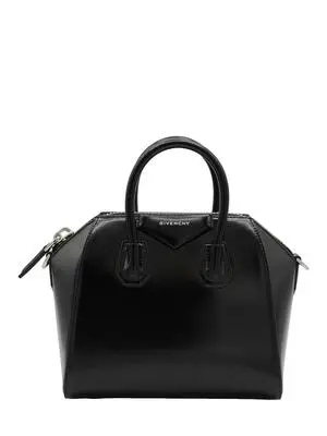 Givenchy Leather Antigona Top Handle Bag - Black