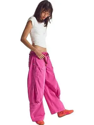 Free People We The Free Onset Pull-On Cargo Pants Raspberry Ice