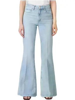 Paige Marlow Cotton-blend Flare Jeans - Blue