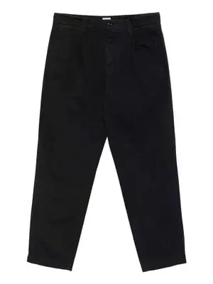 C.P. COMPANY Pleated Cotton Trousers Blue