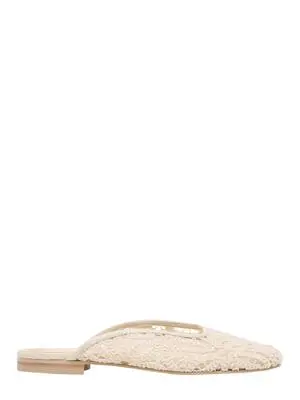 DOLCEVITA Aubrie Crochet Mule - Ivory Macrame Mesh