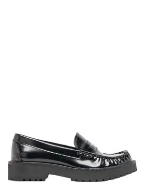 DOLCEVITA MEREK Lug Sole Loafers Midnight Boxleather