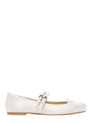 DOLCEVITA Gibsen Ballet Flats True White Satin