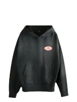 Amiri Station Patch Oversized Hoodie - Black