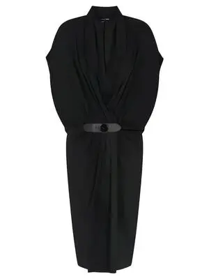 GIORGIO ARMANI Belted Draped Dress