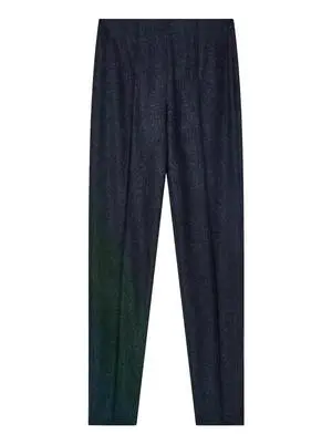 Giorgio Armani Flannel Tailored Trousers - Grey