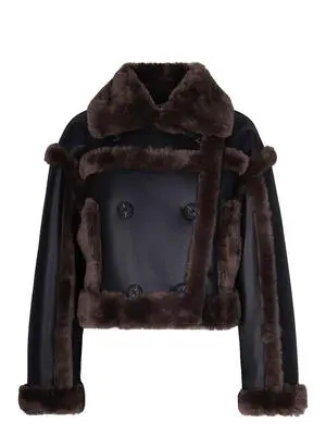 STAND STUDIO Jacket Black/dark Brown