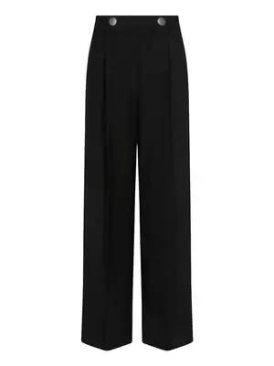 Giorgio Armani Buttoned Tailored Trousers - Black