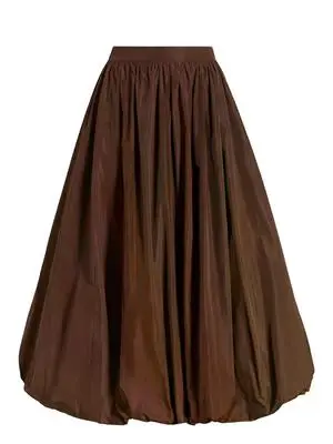 Cinq À Sept Cella Taffeta Skirt - Brown