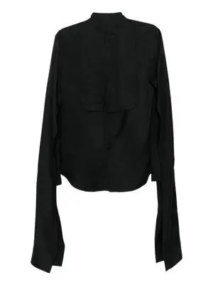 Yohji Yamamoto Pintuck Shirt - Black