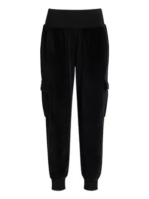 Cinq À Sept Giles Velour Cargo Pants - Black