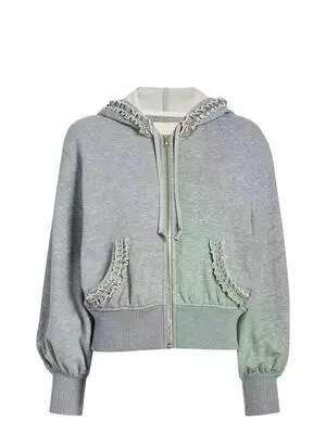 Cinq À Sept Maddie Zip-up Sweater - Grey