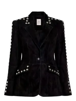 Cinq À Sept Milly Studded Suede Jacket - Black