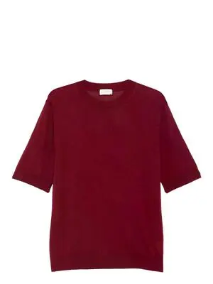 BALLANTYNE Crew-neck Wool T-shirt - Red