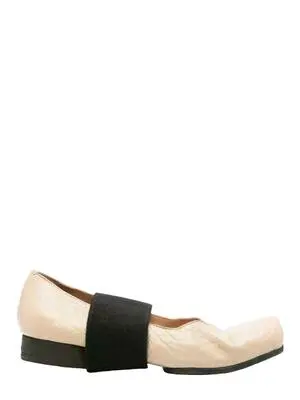 UMA WANG Two-Tone Ballet Flats Neutrals