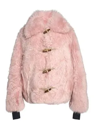 Moncler Oisans Faux Fur Jacket - Pink