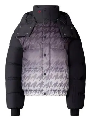 Perfect Moment Houndstooth Down Ski Jacket - Print