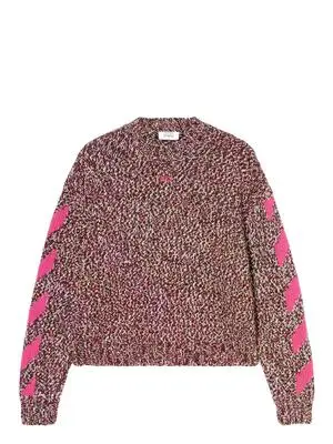 Off-White Mouline Arrow Crew-neck Sweater - Pink
