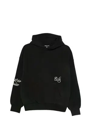 WRSTBHVR Logo-embroidered Hoodie - Black