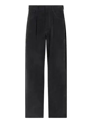 Giorgio Armani Dart-detail Lyocell Trousers - Black