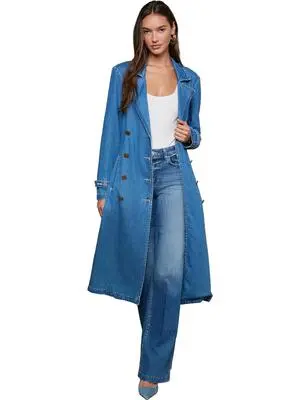 L'Agence Bradley Denim Trench Coat - Figueroa