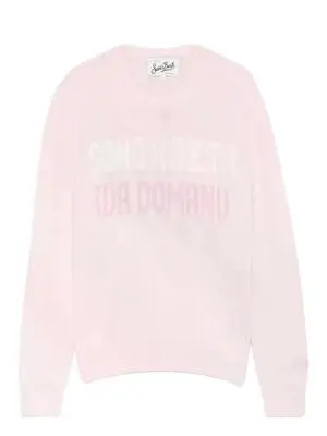 MC2 SAINT BARTH Round-neck Wool Sweater - Pink
