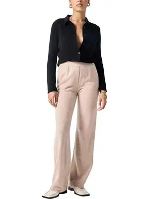 NOT SHY Side-pocket Knitted Trousers - Neutrals