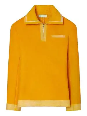 Tory Burch Half-zip Polo Shirt - Orange