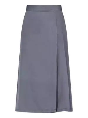 Aspesi Pleated Long Skirt - Grey