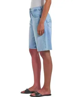 Ag Five-pocket Denim Shorts - Blue