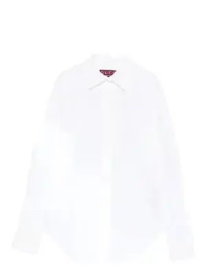 Gucci Point-collar Cotton Shirt - White