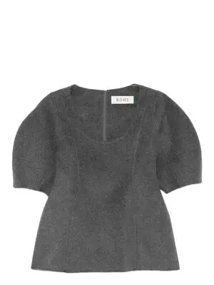RÓHE Cashmere-blend Blouse - Grey