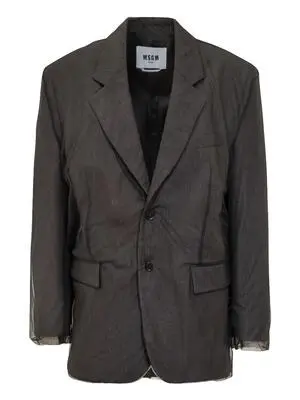 MSGM Oversize Blazer - Grey