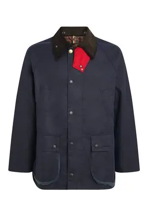 Barbour X Paul Smith Waxed Oversized Bedale Jacket - Navy