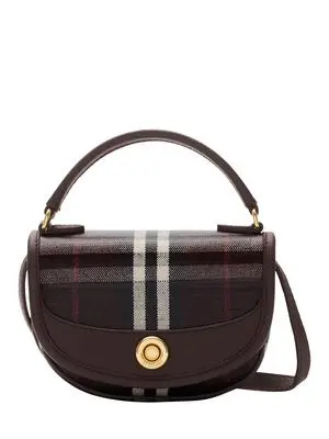 Burberry Mini Canvas Highlands Cross-body Bag - Brown